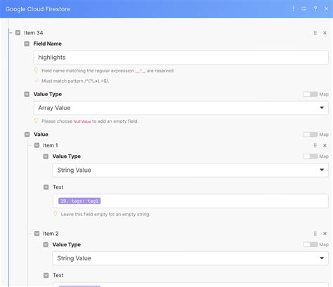 Mapping Array To Google Cloud Firestore Module How To Make Community
