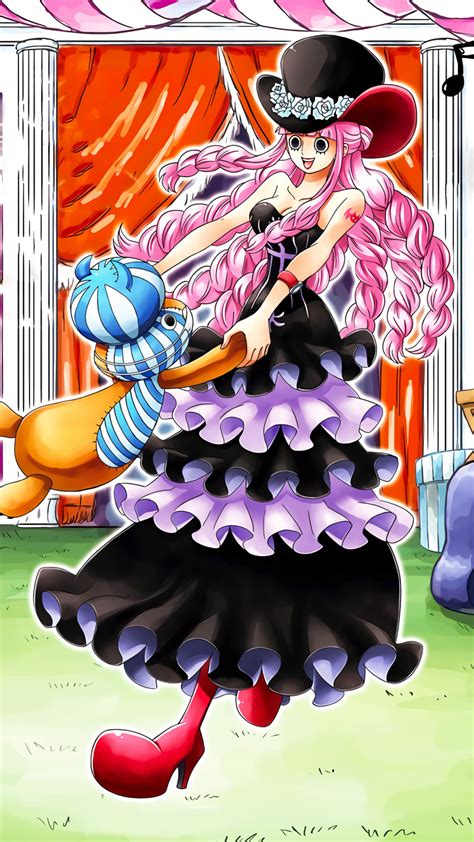 Perona One Piece Official Art Scan Girl Black Dress Boots Breasts Devil Fruit Dress