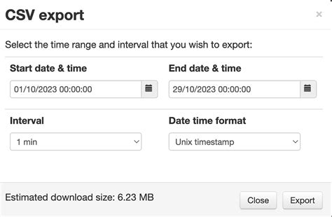 Emoncms Csv Export Not Working Correctly Emoncms Openenergymonitor