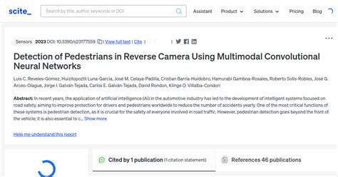 Detection Of Pedestrians In Reverse Camera Using Multimodal Convolutional Neural Networks