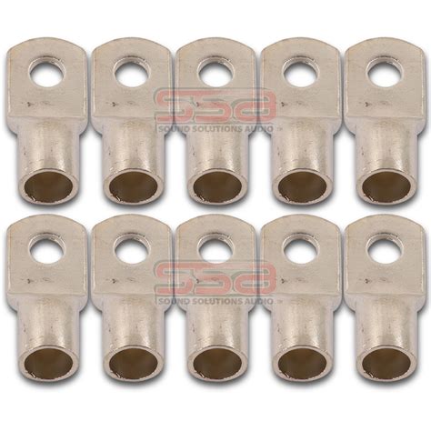 Rhyno 10 Awg Tinned Copper Lugs 10 Pack Sound Solutions Audio