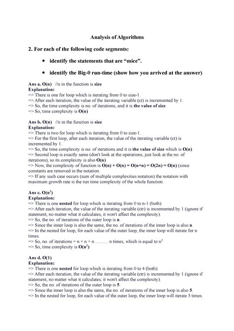 Cis 277 Data Structures And Algorithms Coursework Hw Problems With
