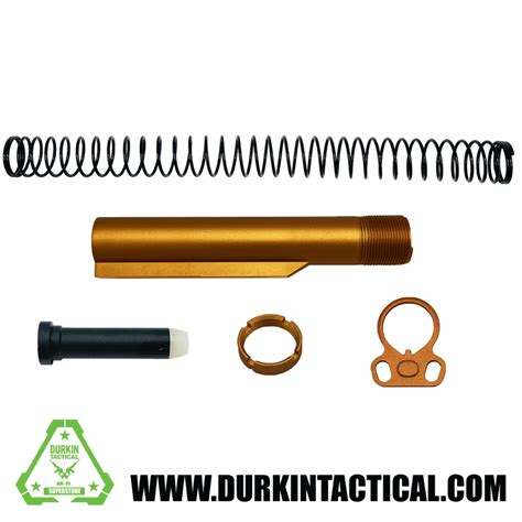 Orange Ar 15 Mil Spec Buffer Tube Combo Durkin Tactical