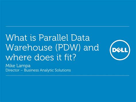 Ppt What Is Parallel Data Warehouse Pdw And Where Does It Fit