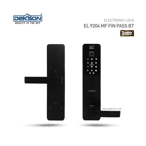 Electronic Lock El 9204 Mf Fin Pass Bt Dekkson Door Handle And Closer