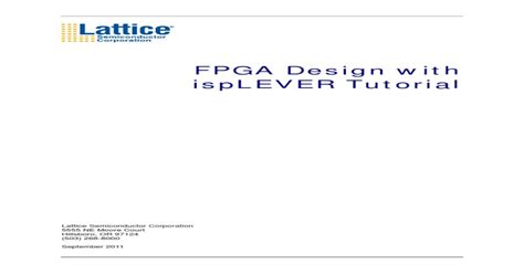 Pdf Tutorial Diseñar Fpga Con Isplever Dokumentips