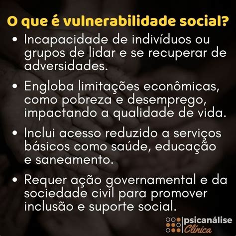 Vulnerabilidade Social Definição Causas Tipos E Exemplos