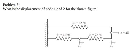 solved what is the displacement of node 1 and 2 for the
