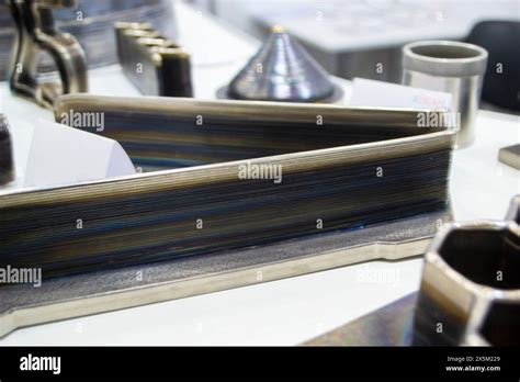 3d Printed Metal Model Close Up Model Printed On A 3d Printer Made Of