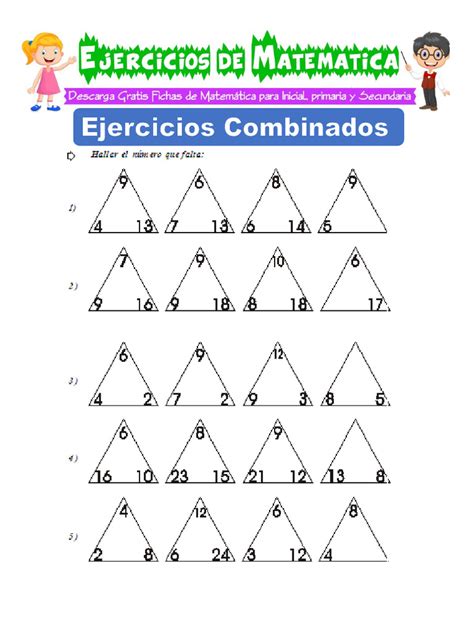 Ejercicios Combinados Para Segundo De Primaria Pdf