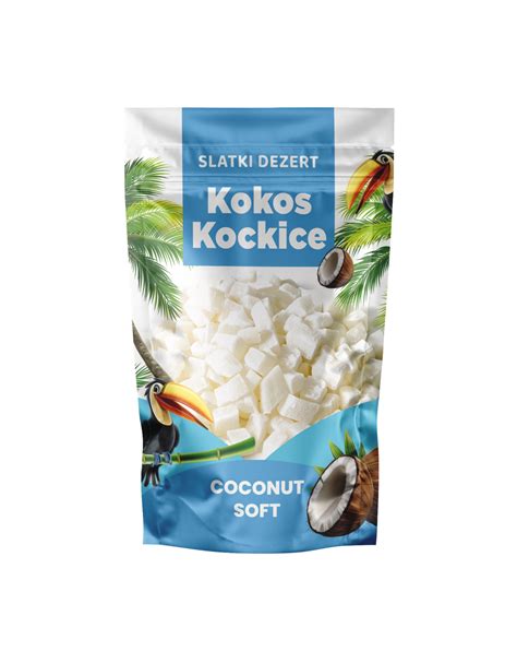 Kokos Kockice 100g Topfood