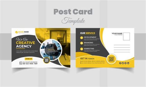17 Vertical Postcard Template Designs And Graphics