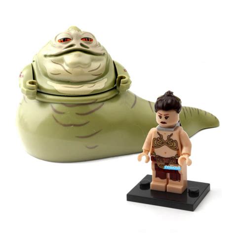 Jabba The Hutt With Princess Leia Star Wars Lego Compatible Minifigure Bricks Building Toy