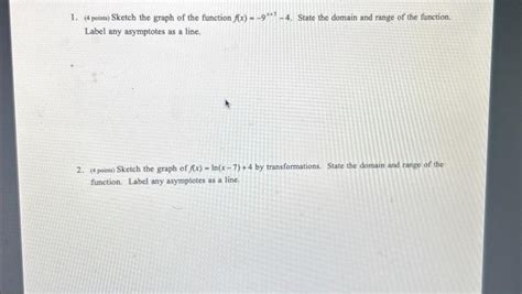 Solved 1 4 Points Sketch The Graph Of The Function