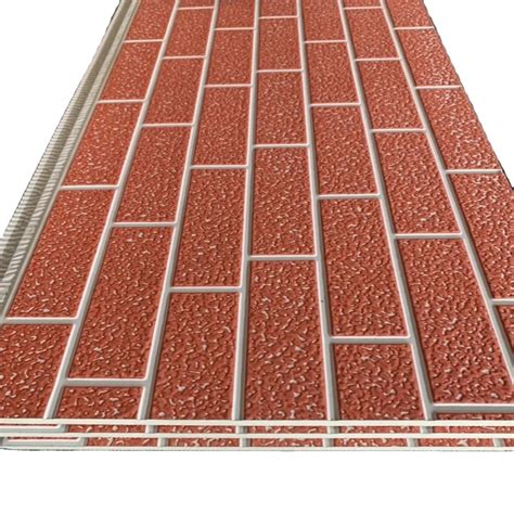 16mm Insulation Metal Siding Polyurethane Sandwich Panels Pu Foam Thermal Insulated Cladding