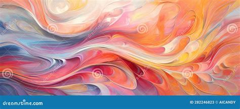 Abstract Energy Flow Dynamic Panorama Capturing The Flow Of Energy In Abstract Form With