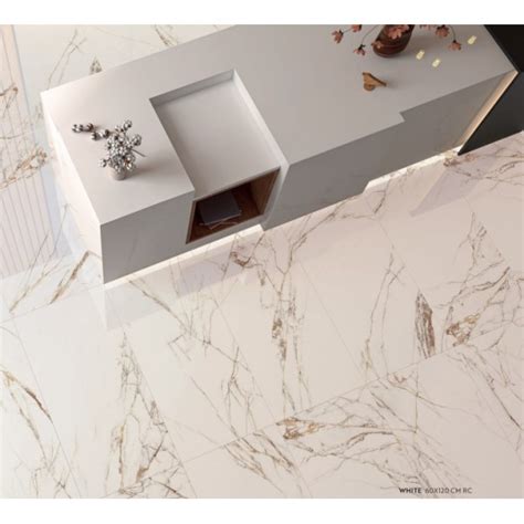 Akmens Masas Flīzes Indian White 60x120 Pulētas