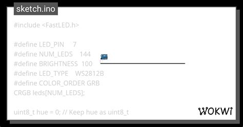 Fastled Neopixel Strip Test Wokwi Esp32 Stm32 Arduino Simulator