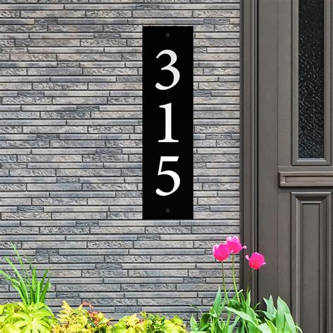 Custom Address Number Sign Personalized Modern House