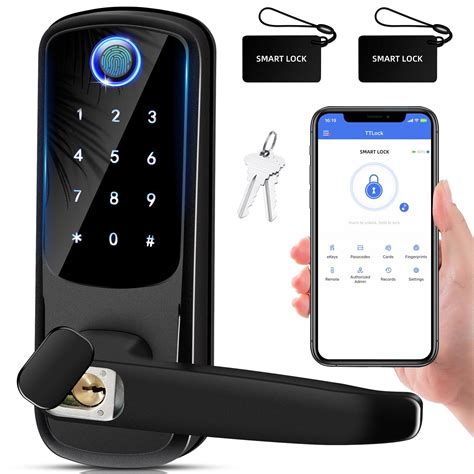Smart Door Lock With Handle Keyless Entry Digital Lock Front Desertcart India