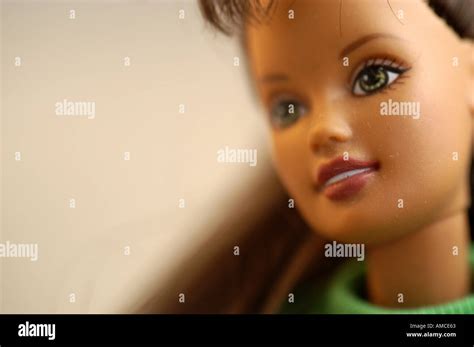A Close Up View Of A Barbie Doll Stock Photo Alamy