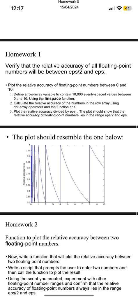 solved verify that the relative accuracy of all