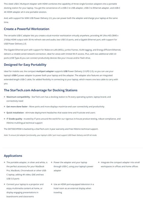 Startech USB C Multiport Adapter Msy Com Au