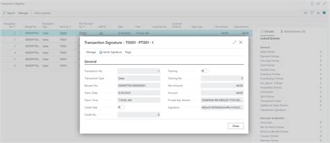View The Transaction Signature
