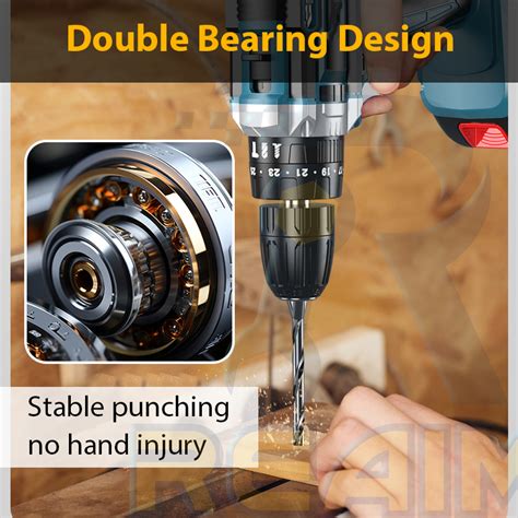 Reaim Cordless Drill Heavy Duty Impact Drill Heavy Duty Hammer Drill