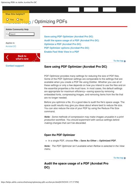 Optimizing Pdfs In Adobe Acrobat Pro Dc Portable Document Format