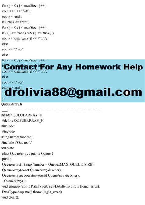 Implement The Queue Adt Using Array Based Approach Using C Progpdf