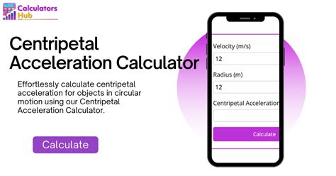 Centripetal Acceleration Calculator Quick Circular Motion Calculations