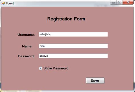 Hide And Show Password Text Using Checkbox In C Windows Application Codebun