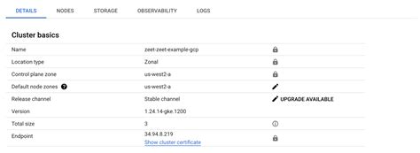cluster upgrade zeet docs