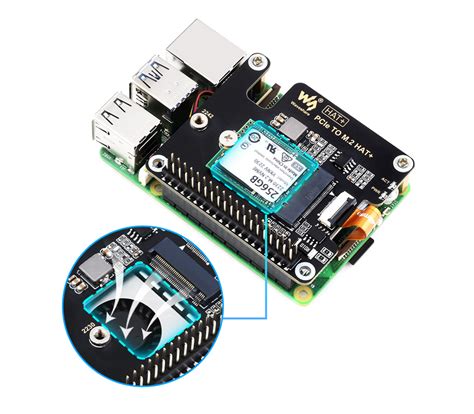 Waveshare PCIe To M 2 Adapter For Raspberry Pi 5 Supports NVMe Protocol M 2 Solid State Drive