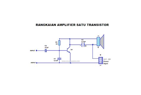 Skema Amplifier Satu Transistor Mudah Dirakit Soldiradem Blog