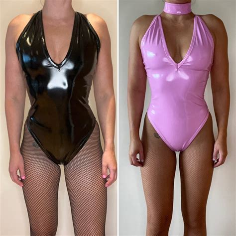 Latex Leotard Etsy