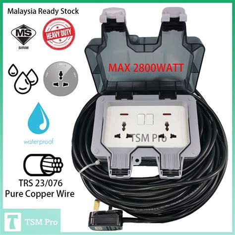 Weatherproof Way Gang Universal Multi Switch Socket HEAVY DUTY TRAILING EXTENSION SOCKET