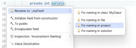 Naming Style Jetbrains Rider Documentation