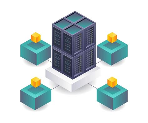 Managing Server Data With Blockchain Technology Vector Art At Vecteezy