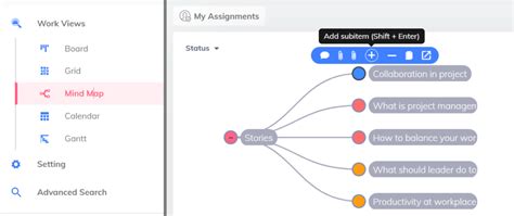 Subtask Actions UpDiagram