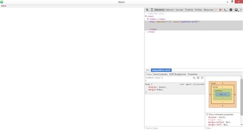 Node Js Atom IDE Opening Chrome Developer Tools Stack Overflow