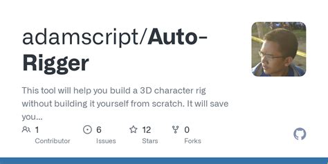Github Adamscript Auto Rigger This Tool Will Help You Build A D Character Rig Without