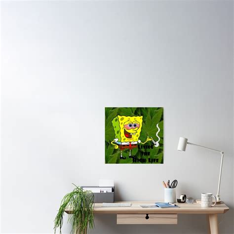 Spongebob 420 Poster For Sale By Hansl Redbubble