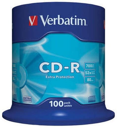 Cd R Verbatim 52700mb Bobina 100 Und Verbatim Mc I0208