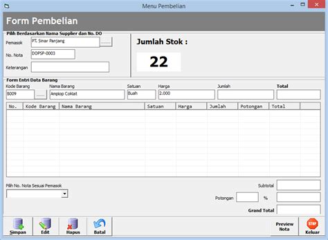 Aplikasi Stok Sederhana Dengan Visual Basic Dan Ms Access Coretan Lama