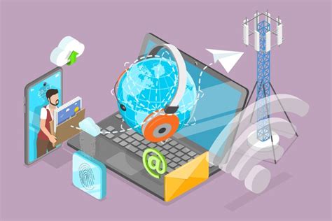 3d Isometric Flat Set Of Telecom Towers Royalty Free Vector