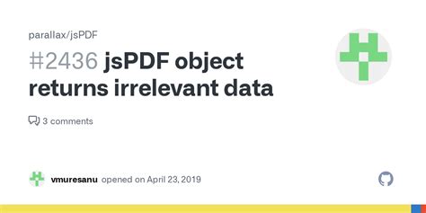 jspdf object returns irrelevant data · issue 2436 · parallax jspdf