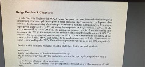 solved design problem 3 chapter 9 1 as the specialist