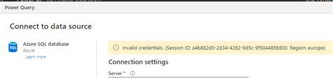 Datamart Fail To Connect To Azure Sql Database Microsoft Fabric Community
